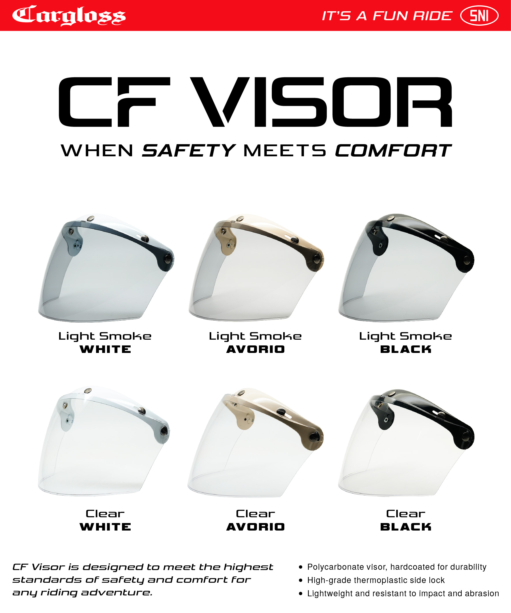 Cargloss Helmet - Fun Ride With Cargloss